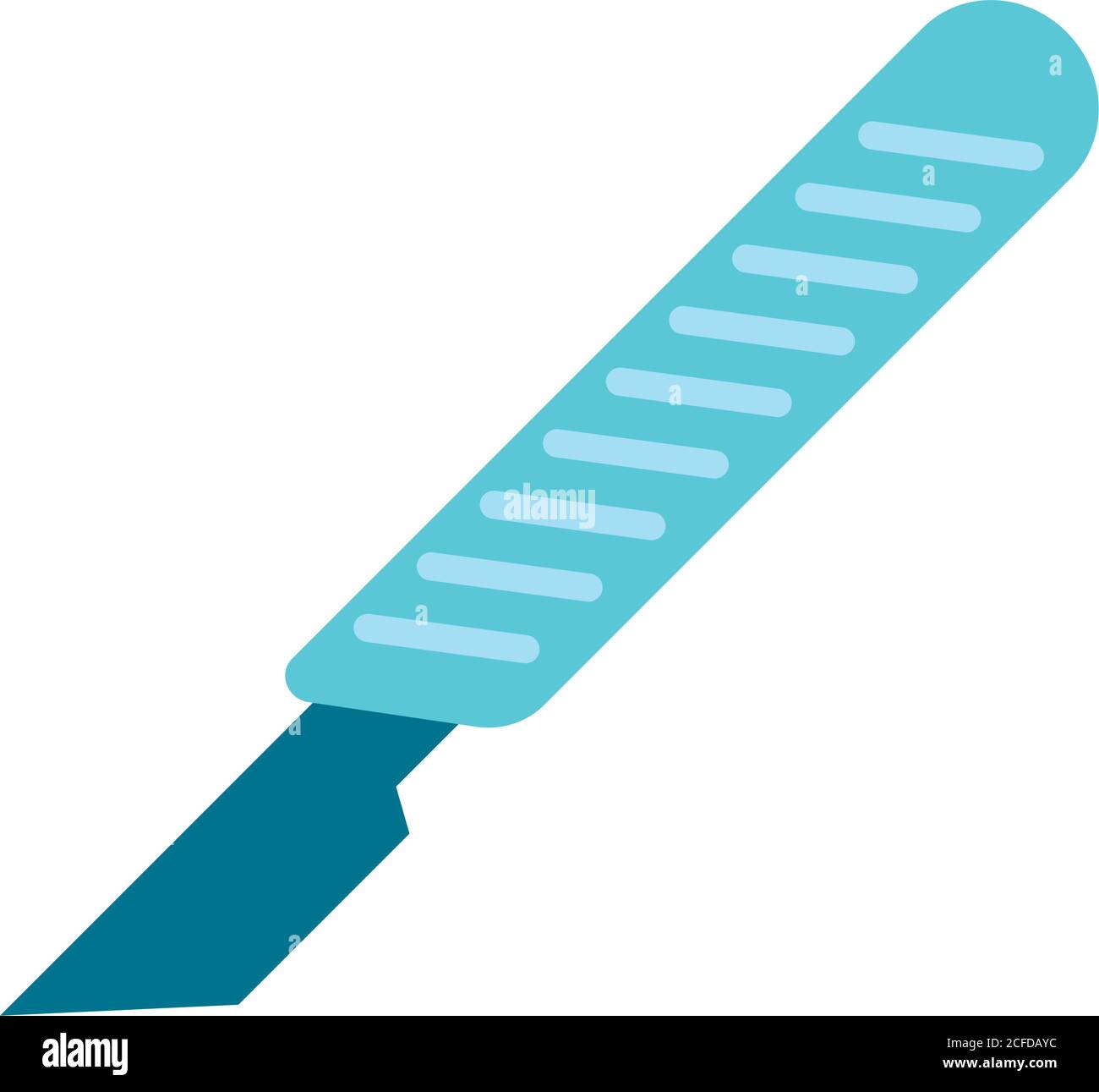 medical scalpel flat style icon vector illustration design Stock Vector ...
