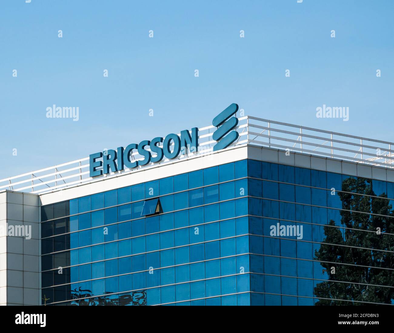 Ericsson logo hi-res stock photography and images - Alamy