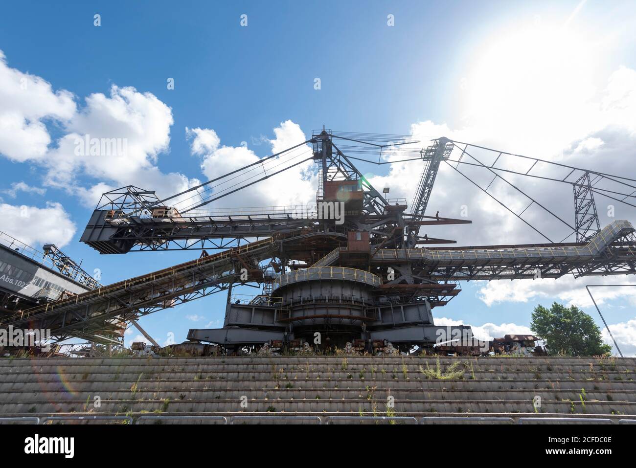 Germany, Saxony-Anhalt, Gräfenhainichen, old brown coal excavators ...