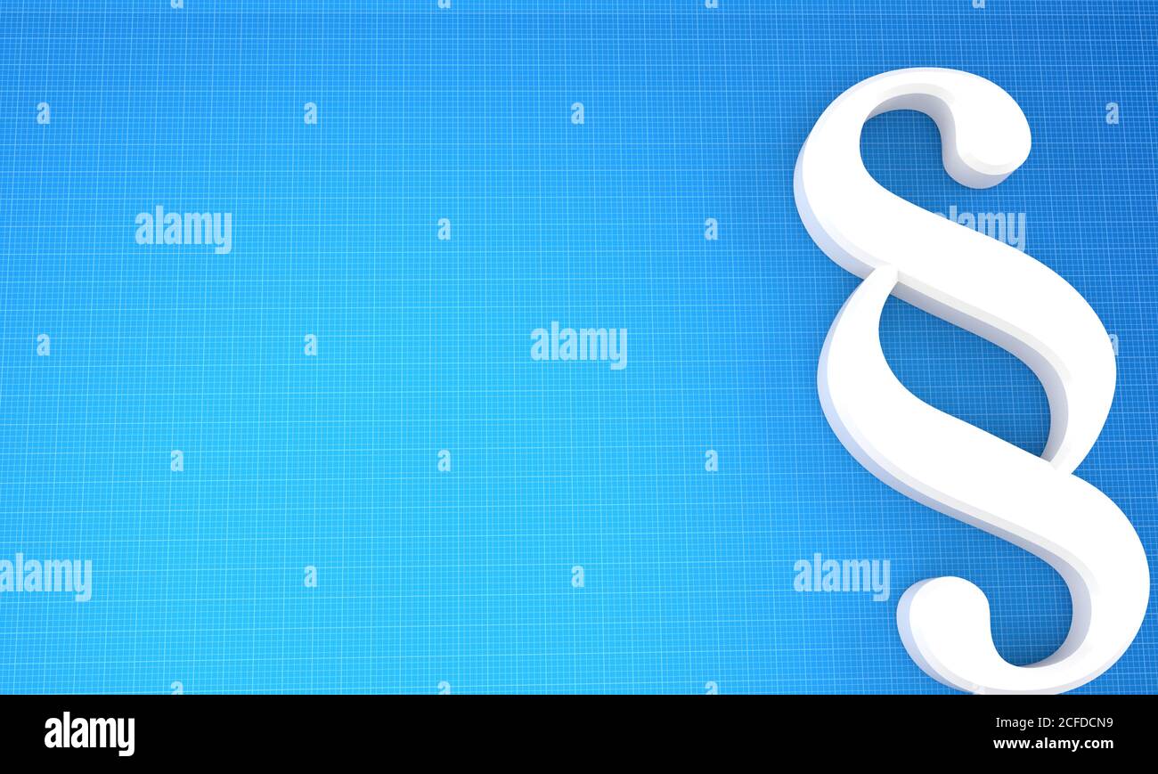 Paragraph symbol on blueprint background Stock Photo - Alamy