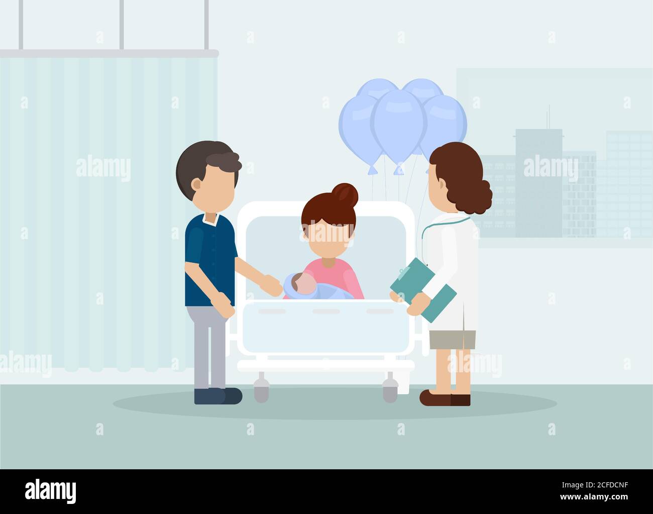 Maternity hospital vector vectors hi-res stock photography and images ...