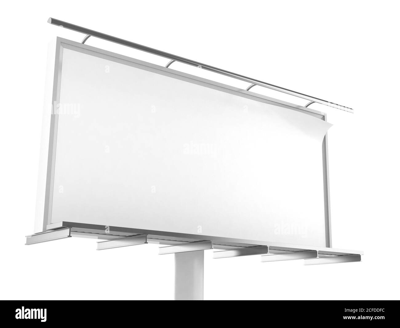 Billboard isolated on white background Stock Photo - Alamy