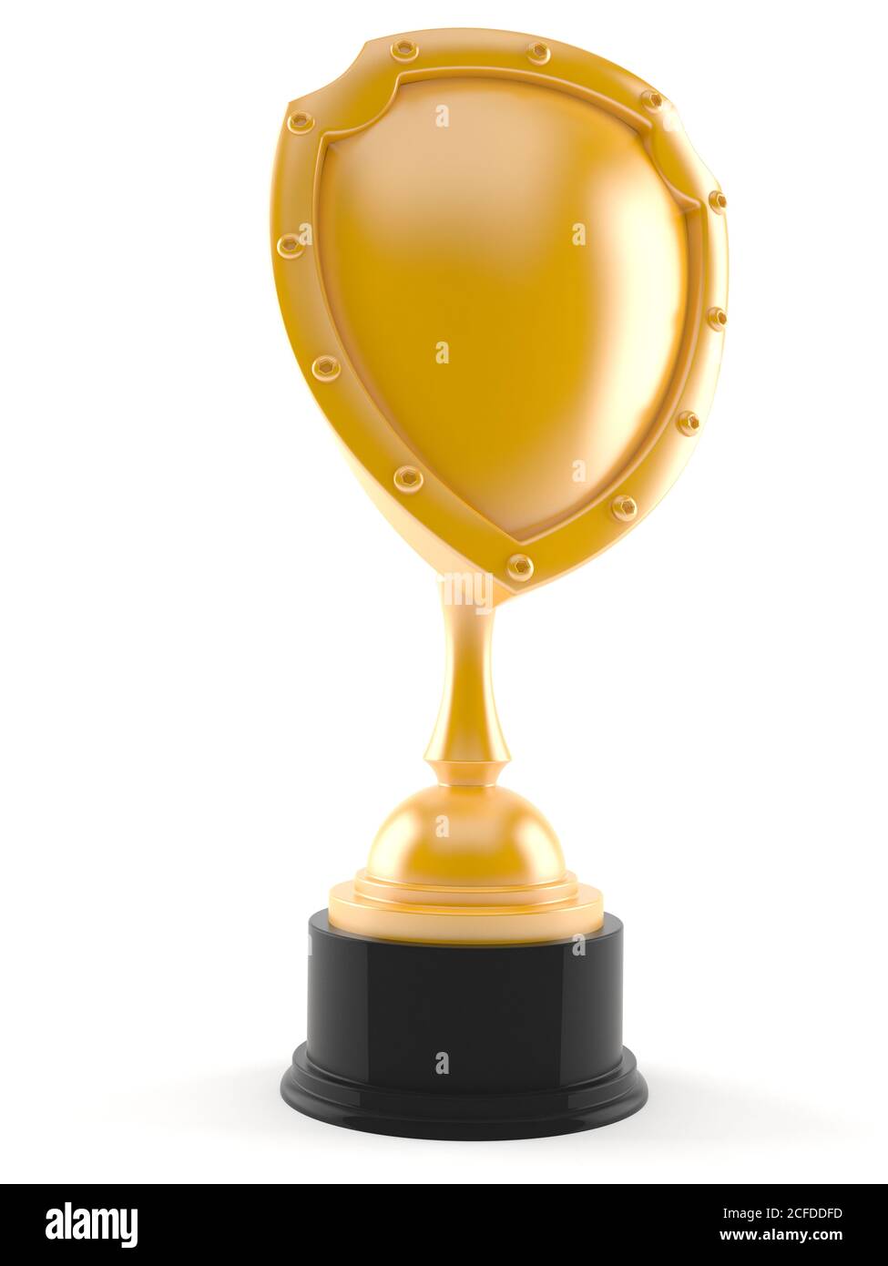Security trophy isolated on white background Stock Photo - Alamy