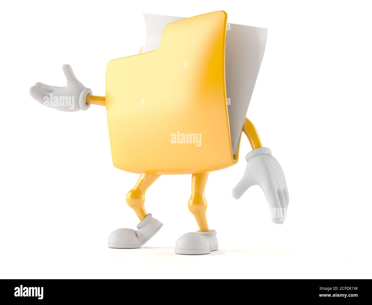 Folder character isolated on hi-res stock photography and images - Alamy