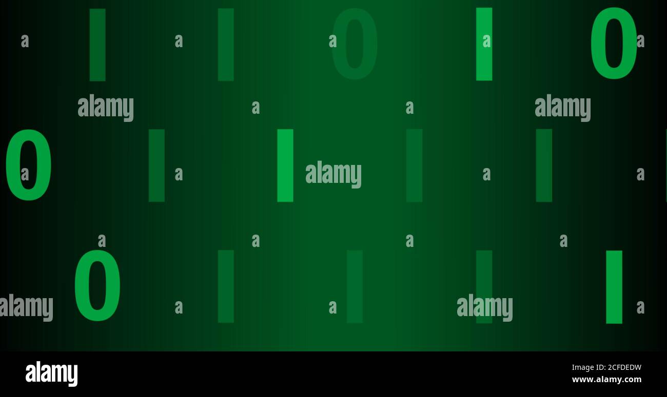 Green Neon Digital binary background. Seamless background for network ...