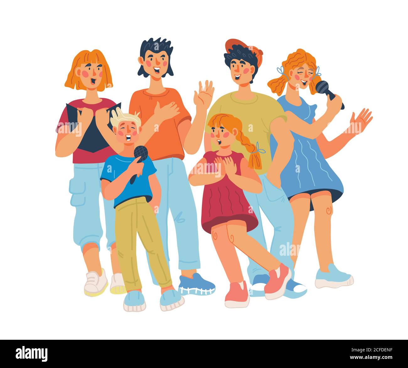 Choir girls Stock Vector Images - Alamy