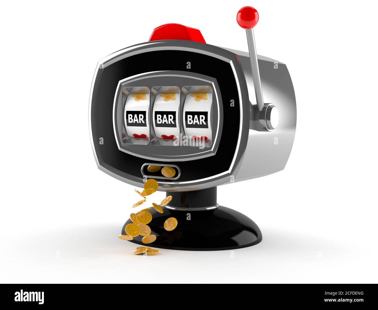 Slot machine coins Cut Out Stock Images & Pictures - Alamy