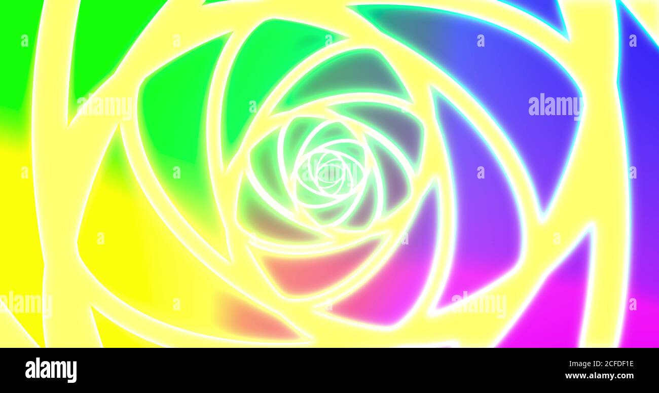 Abstracts spiral psihodelic tunnel background. animation. Virtual ...