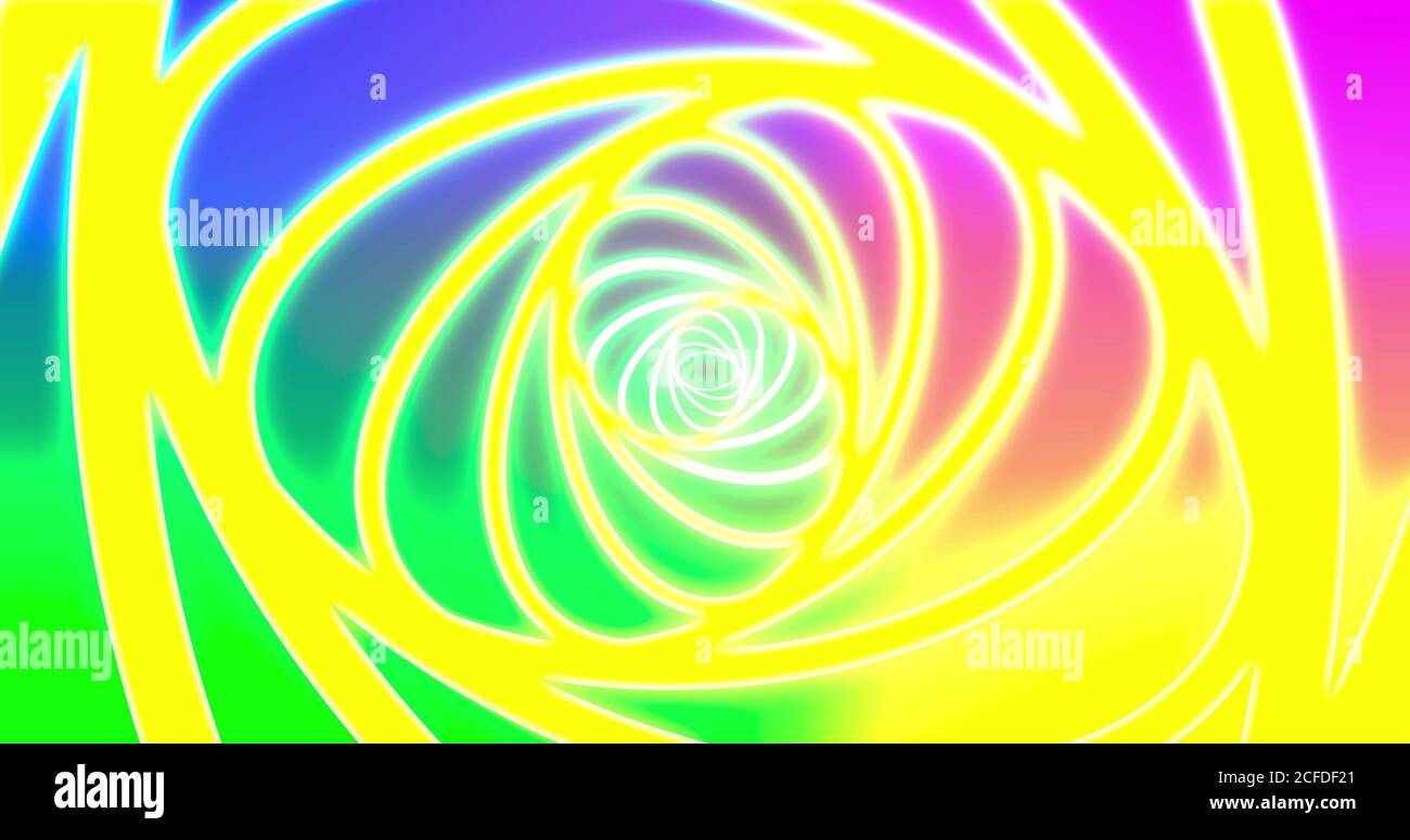 Abstracts spiral psihodelic tunnel background. animation. Virtual ...