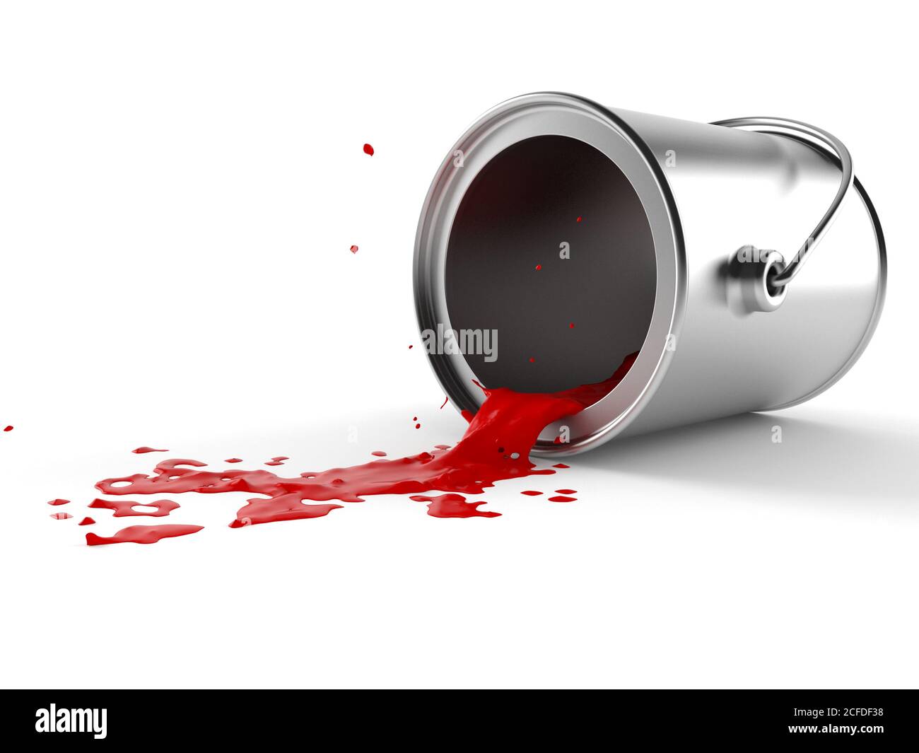 Paint can isolated on white background Stock Photo - Alamy