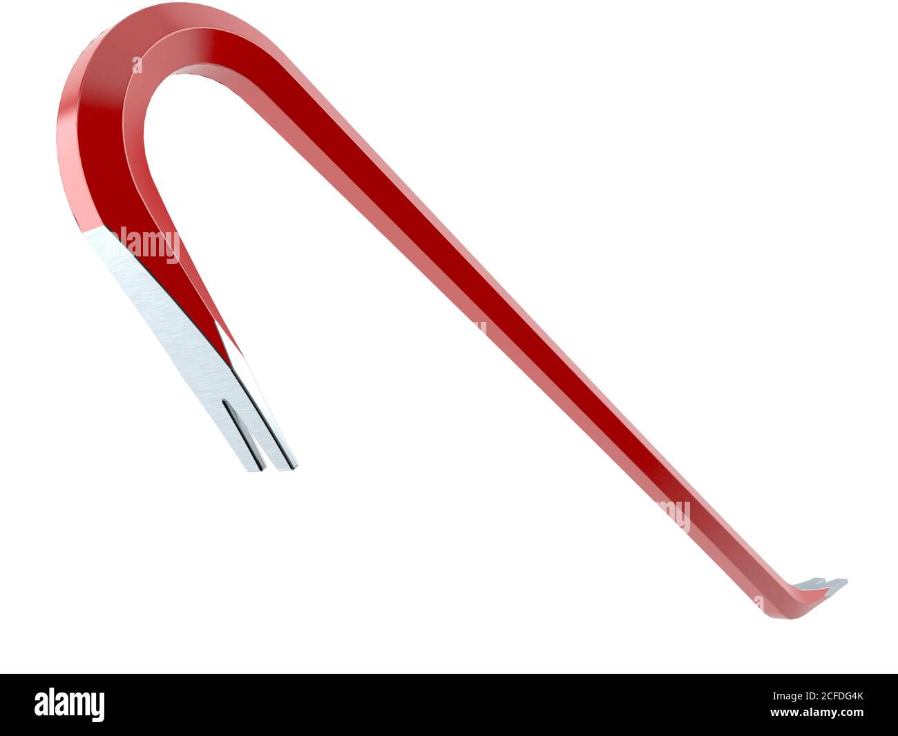 Crowbar isolated on white background Stock Photo - Alamy