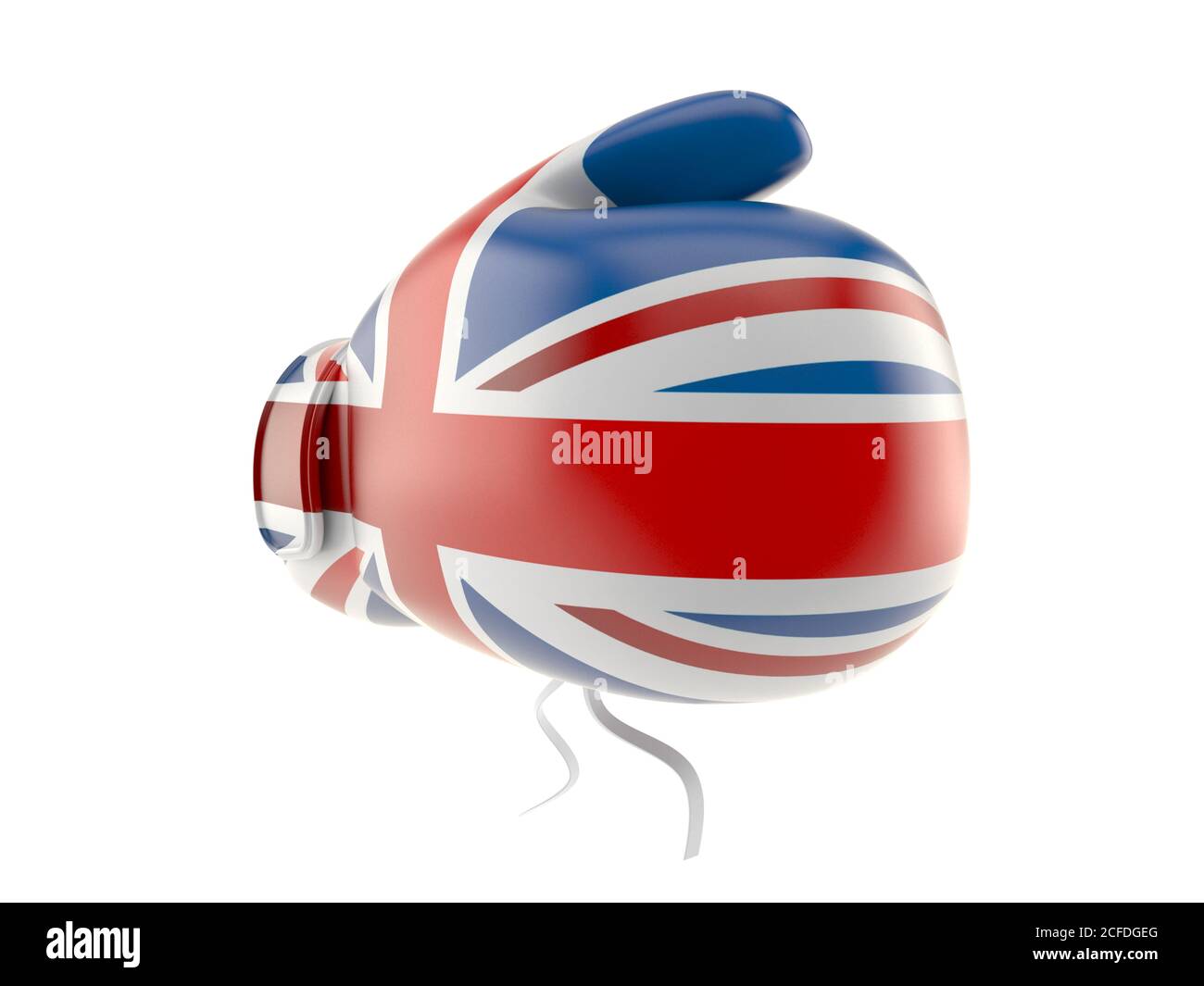 Boxing glove with UK flag isolated on white background Stock Photo - Alamy