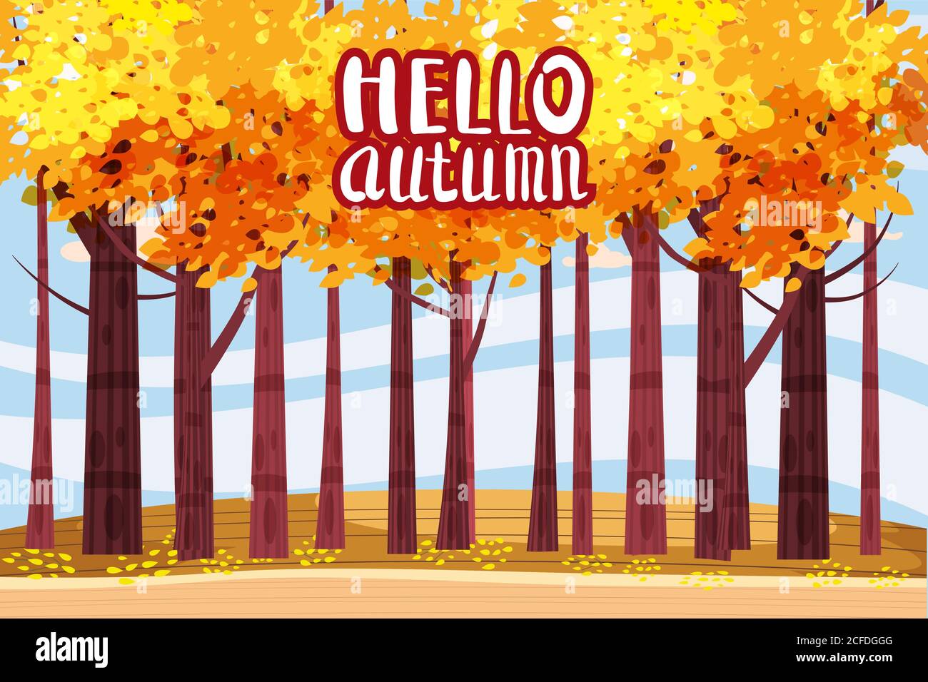 Hello autumn, Autumn alley, path in the park, fall, autumn leaves ...