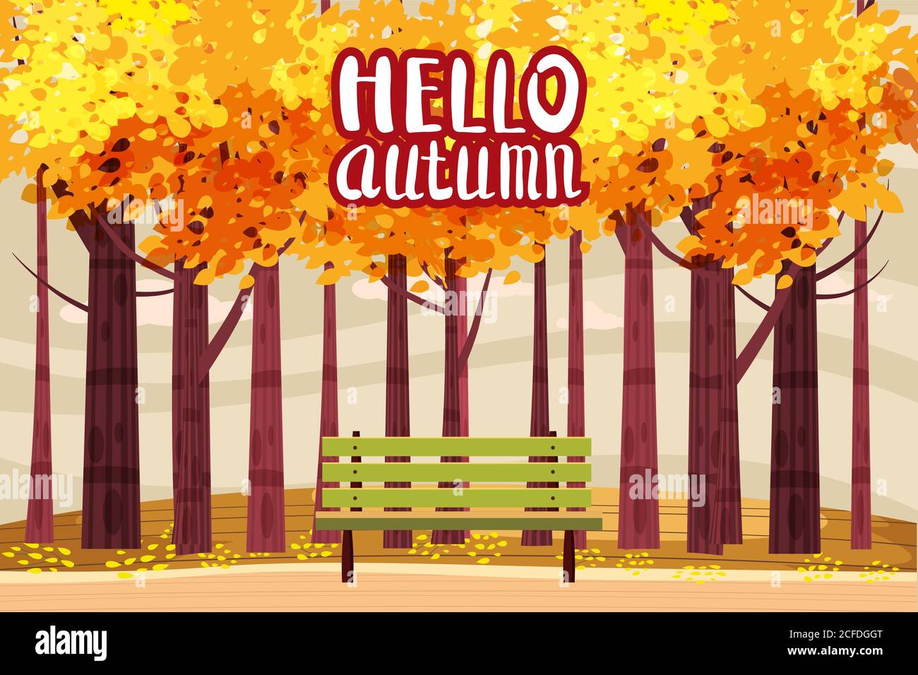 Couple walk park Stock Vector Images - Alamy