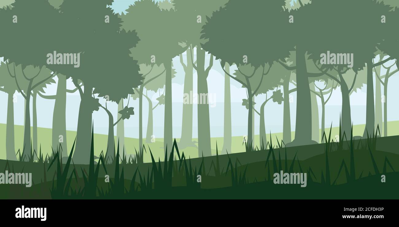 A high quality background of landscape with deep deciduous forest ...