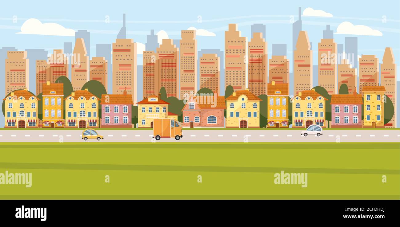 City Background Clipart Panoramic