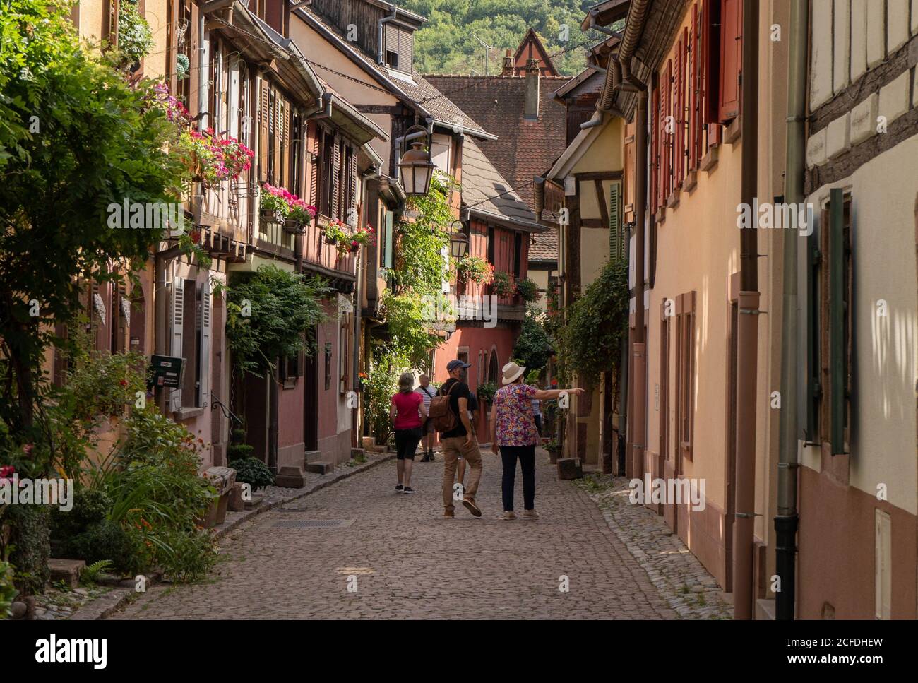 KAYSERSBERG, FRANCE - Aug 08, 2020: Located west of Colmar, the ...