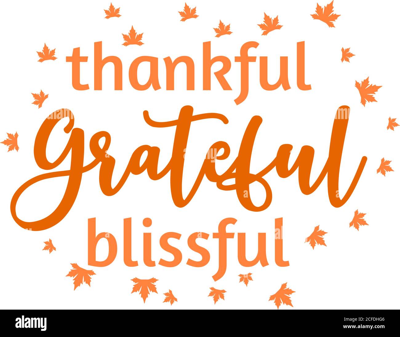 Thankful lettering Stock Vector Images - Alamy