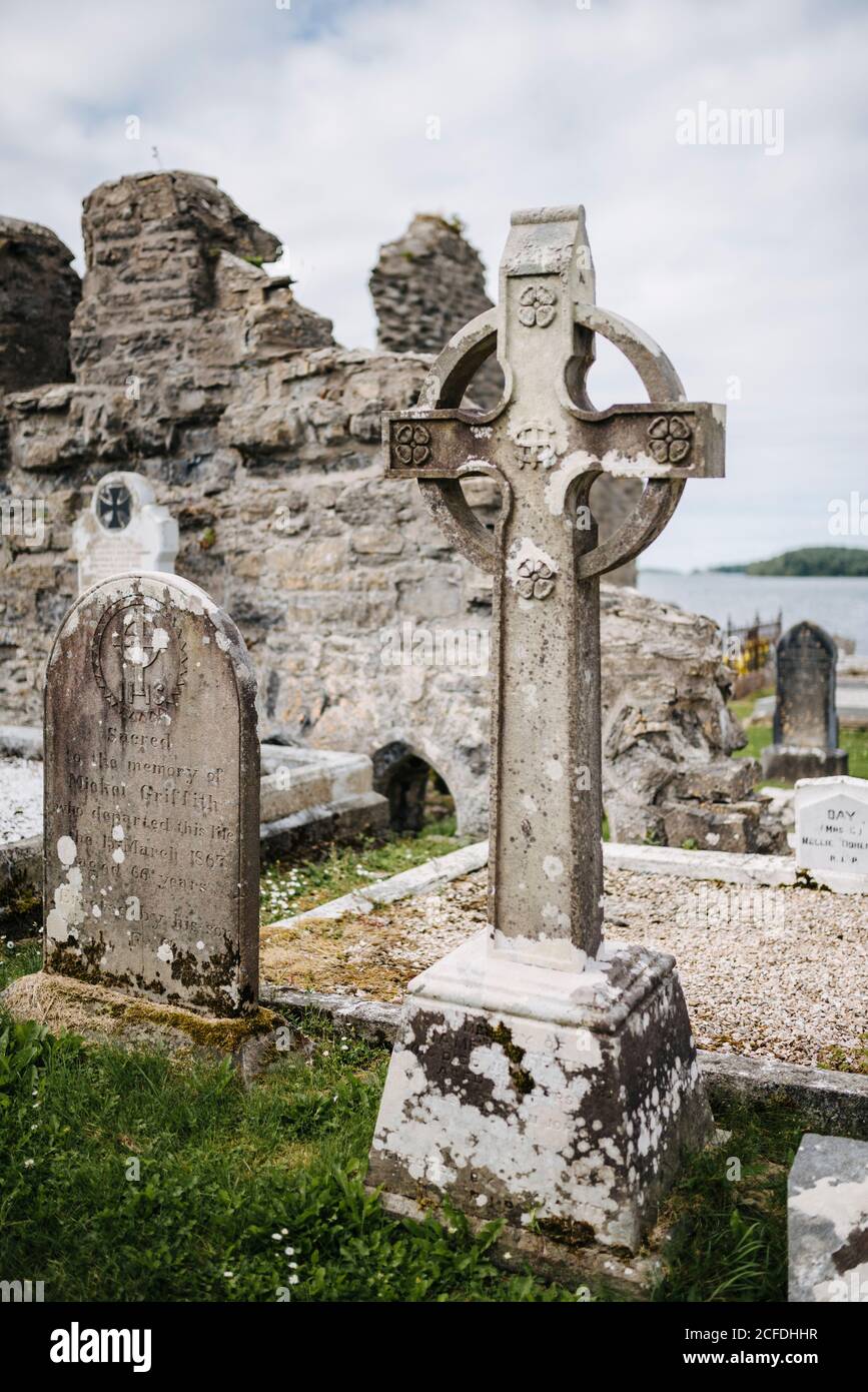 Abbey Graveyard from Donegal, Ireland Stock Photo - Alamy