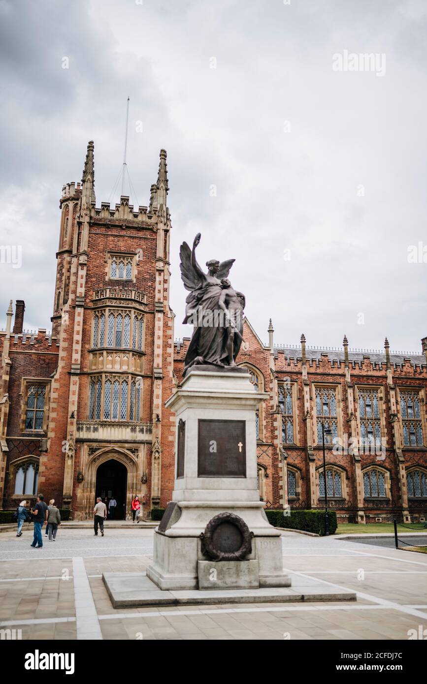 Lanyon building at Queen's University, Belfast, Northern Ireland Stock ...