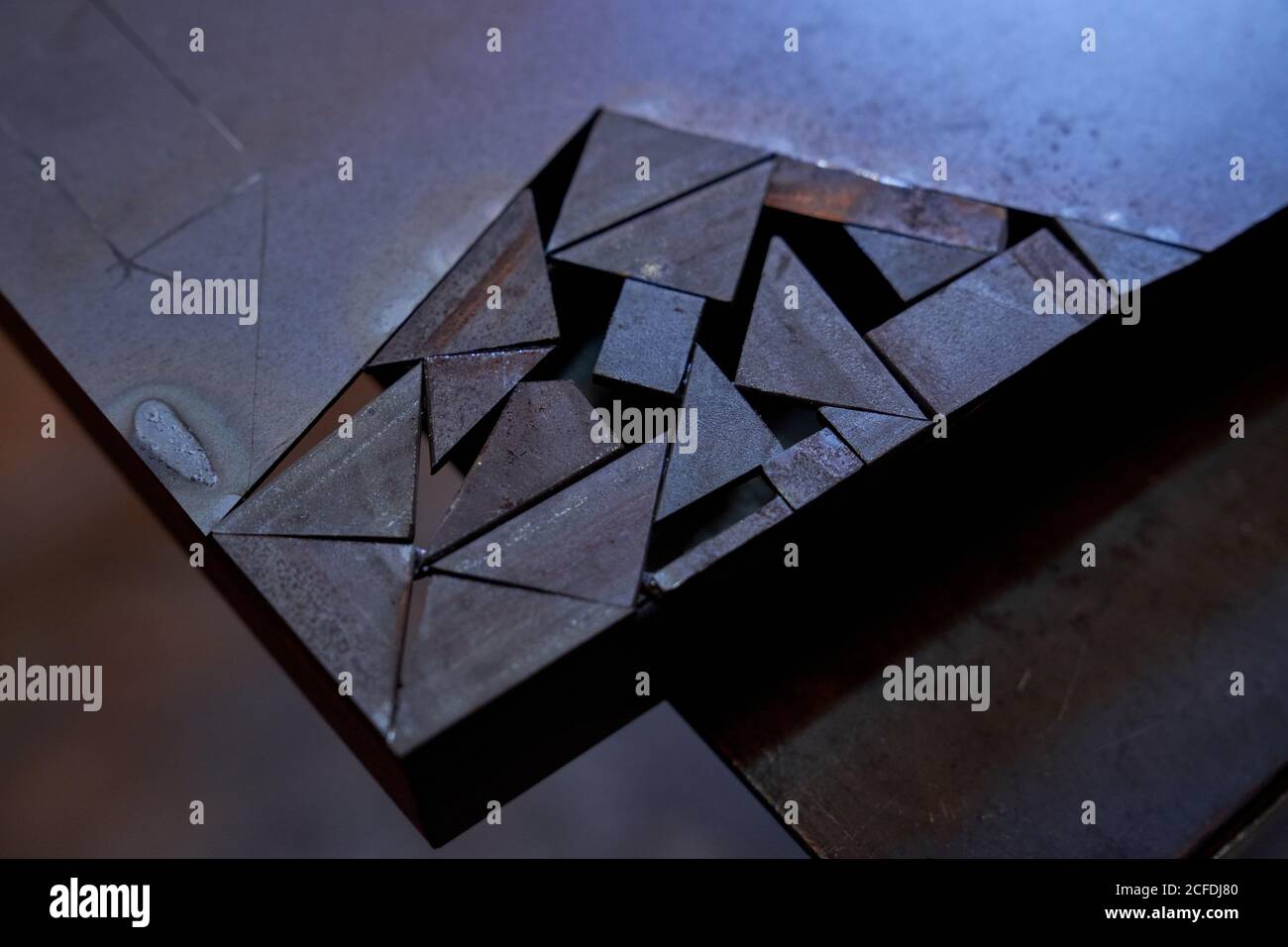 Metal sheet shape cut hi-res stock photography and images - Alamy
