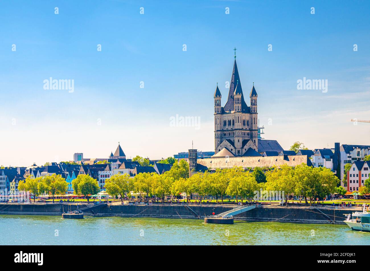 Rhein river embankment hi-res stock photography and images - Alamy