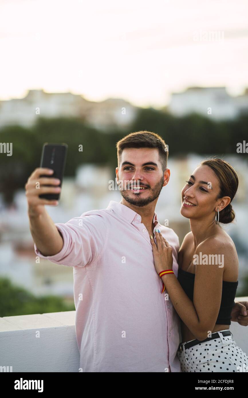Shallow focus couple taking hi-res stock photography and images - Alamy