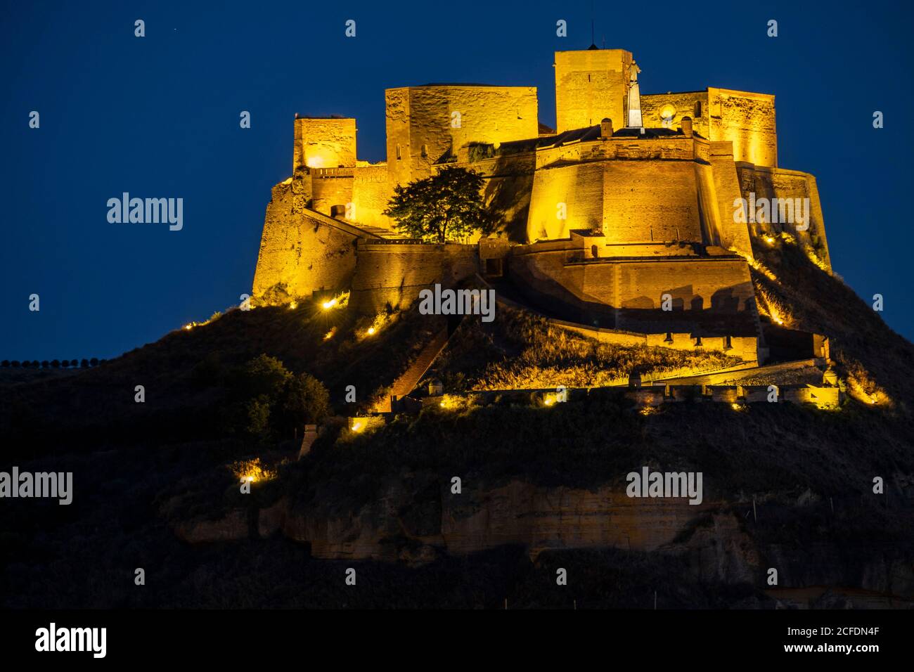 Monzón castle, castle-fortress of Muslim origin, Monzón Huesca, Spain ...