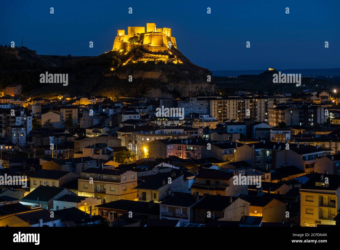 Monzón castle, castle-fortress of Muslim origin, Monzón Huesca, Spain ...
