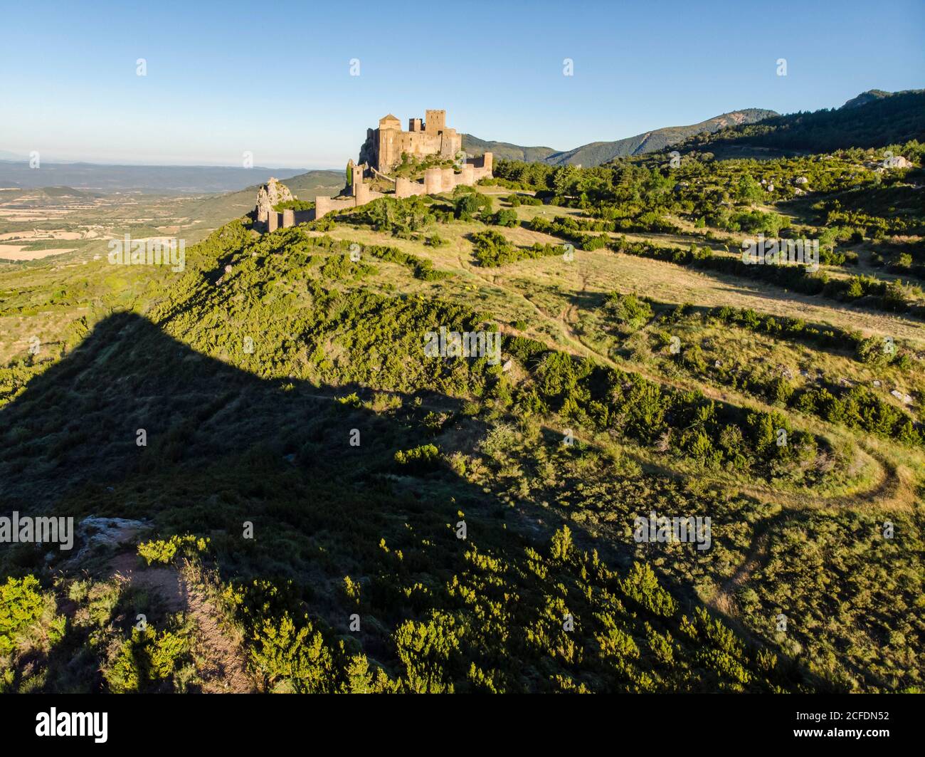 Aerial view loarre castle in hi-res stock photography and images - Alamy