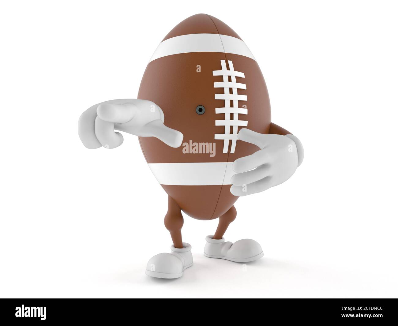Rugby character isolated on white background Stock Photo - Alamy