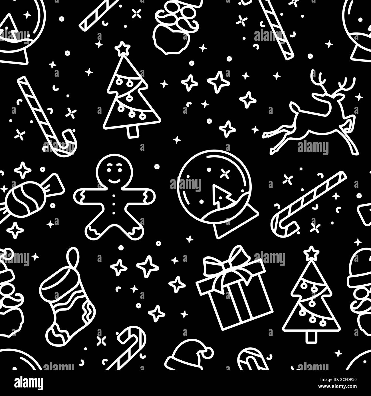 Xmas new year present Black and White Stock Photos & Images - Alamy