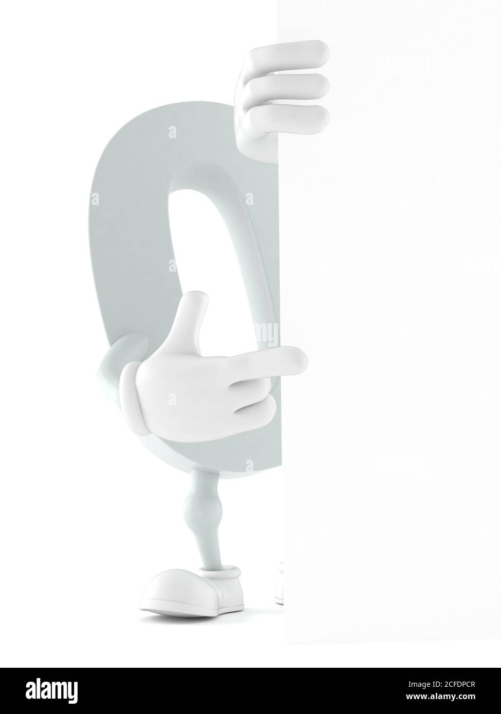 Zero character isolated on white background Stock Photo - Alamy