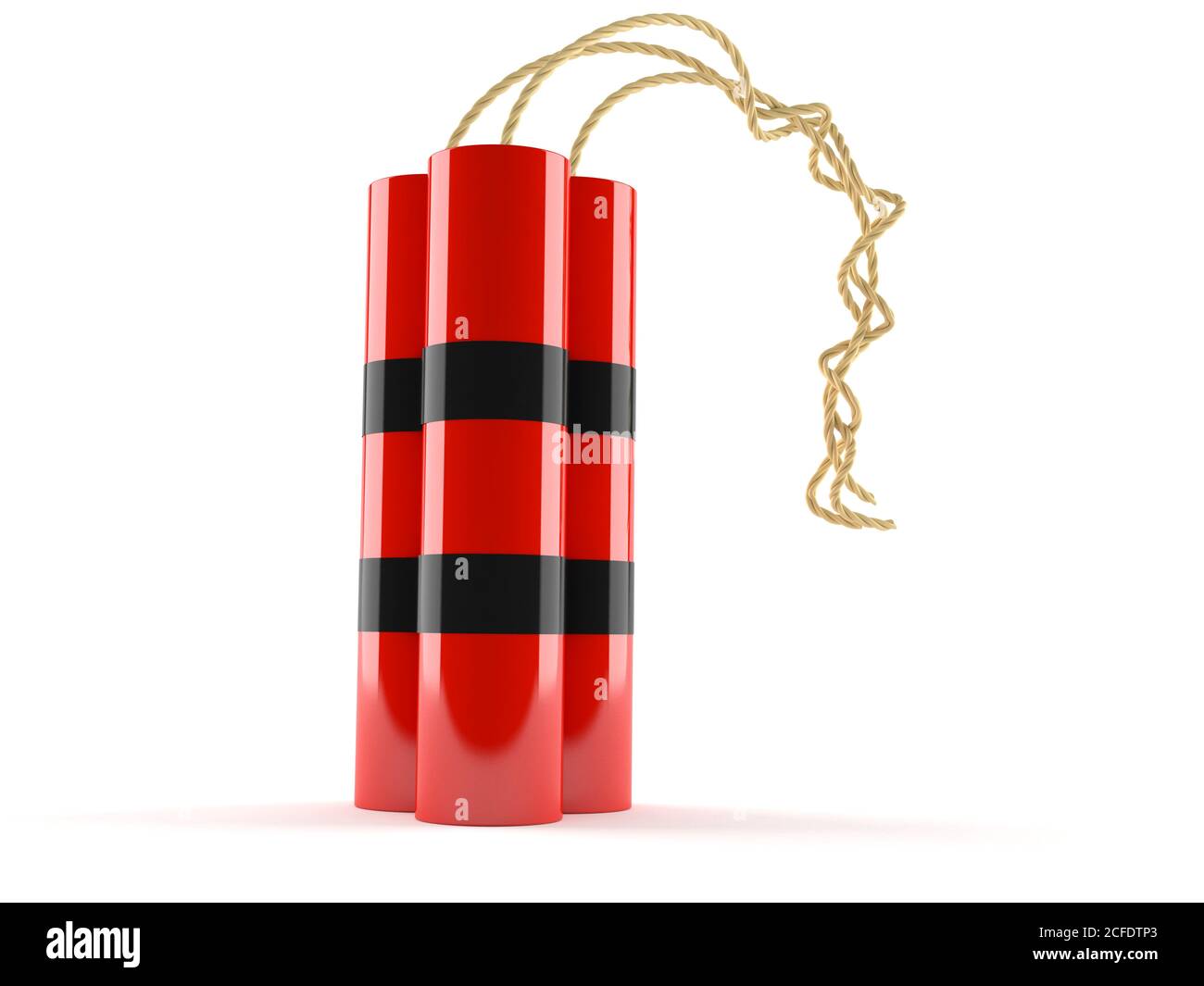 Dynamite isolated on white background Stock Photo - Alamy