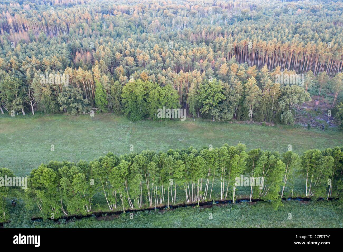Aerial view look down calm hi-res stock photography and images - Alamy