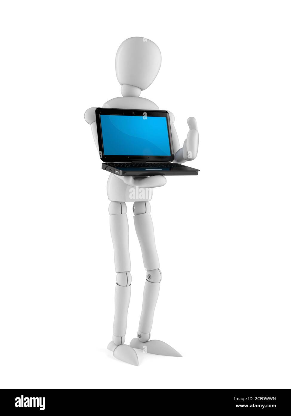 White dummy isolated on white background Stock Photo - Alamy