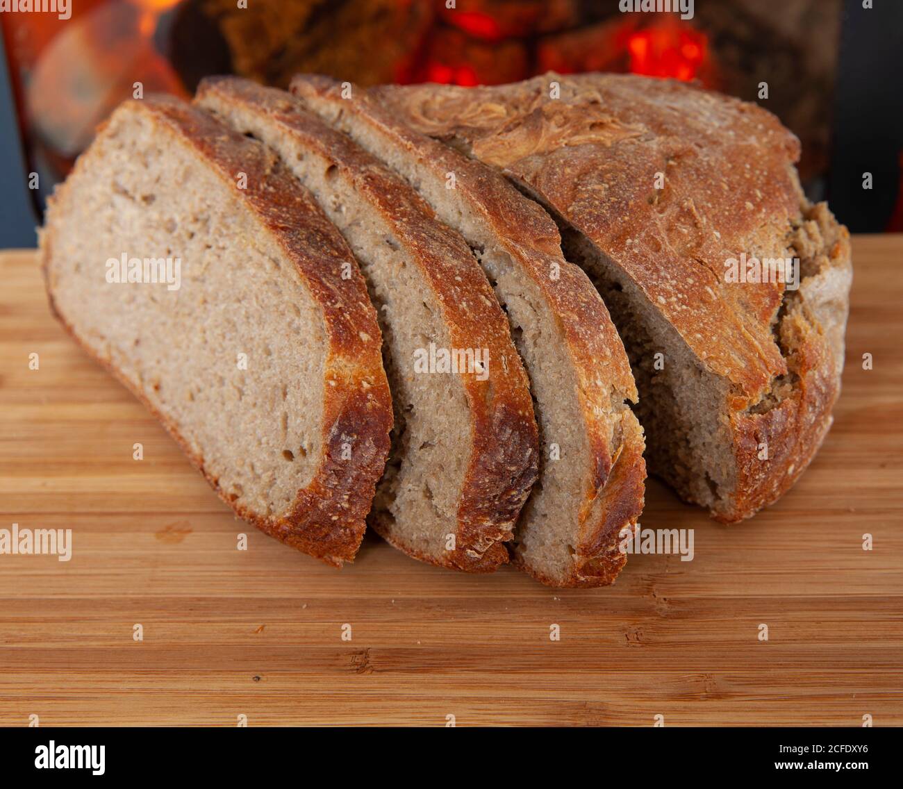 Fresh wood-fired bread Stock Photo - Alamy
