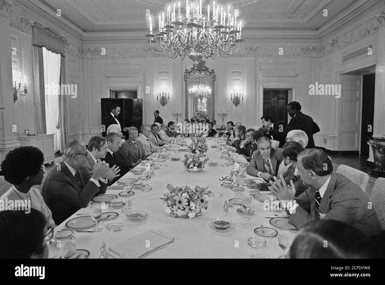 Jimmy Carter hosts a Congressional Leadership Breakfast ca. 21 June ...