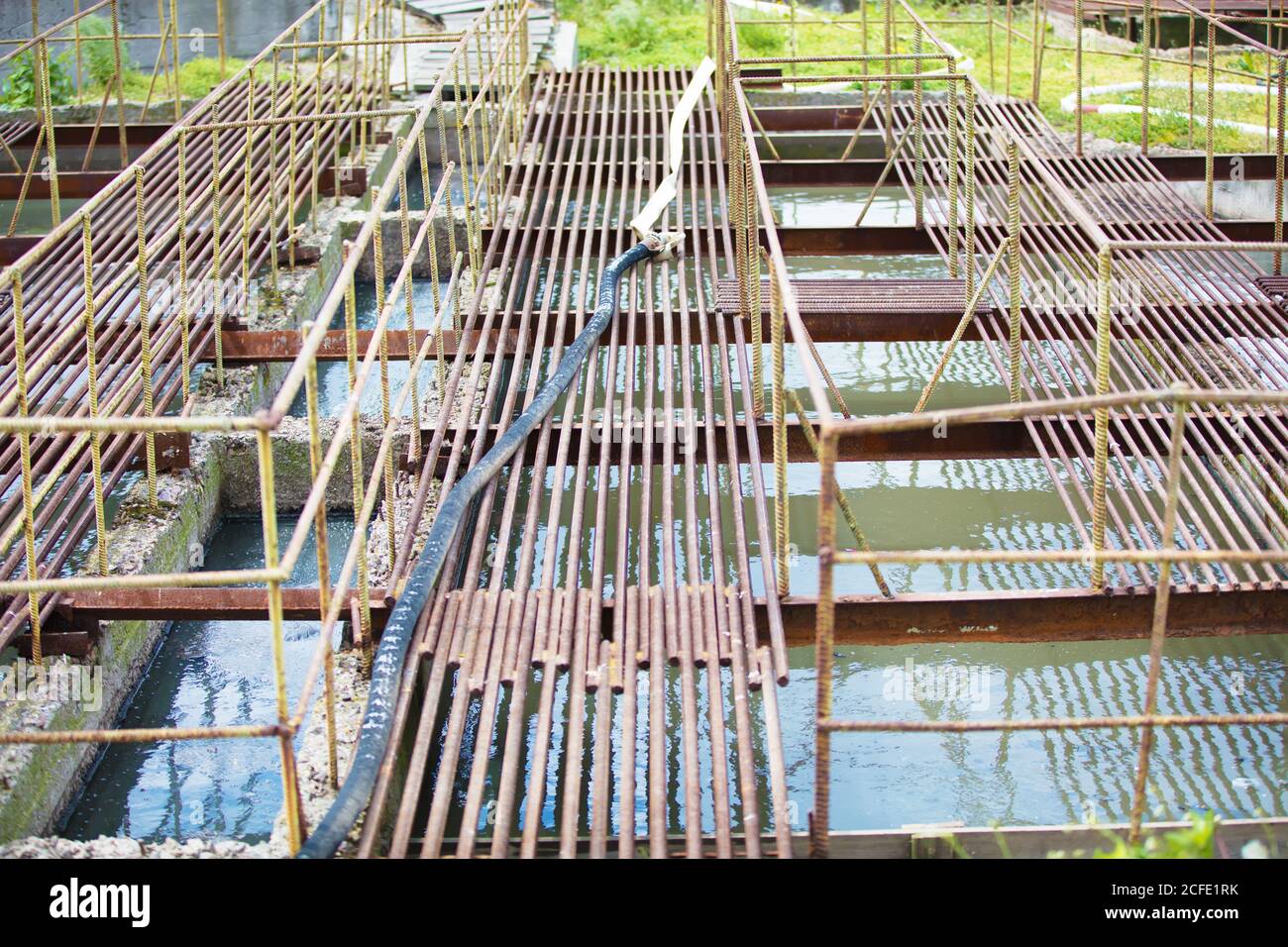 Antique sewage treatment system Stock Photo - Alamy