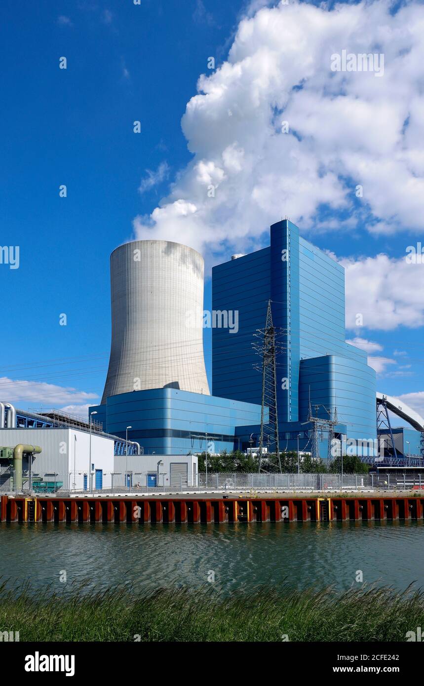 Kraftwerk Datteln 4, Uniper coal-fired power station on the Dortmund ...