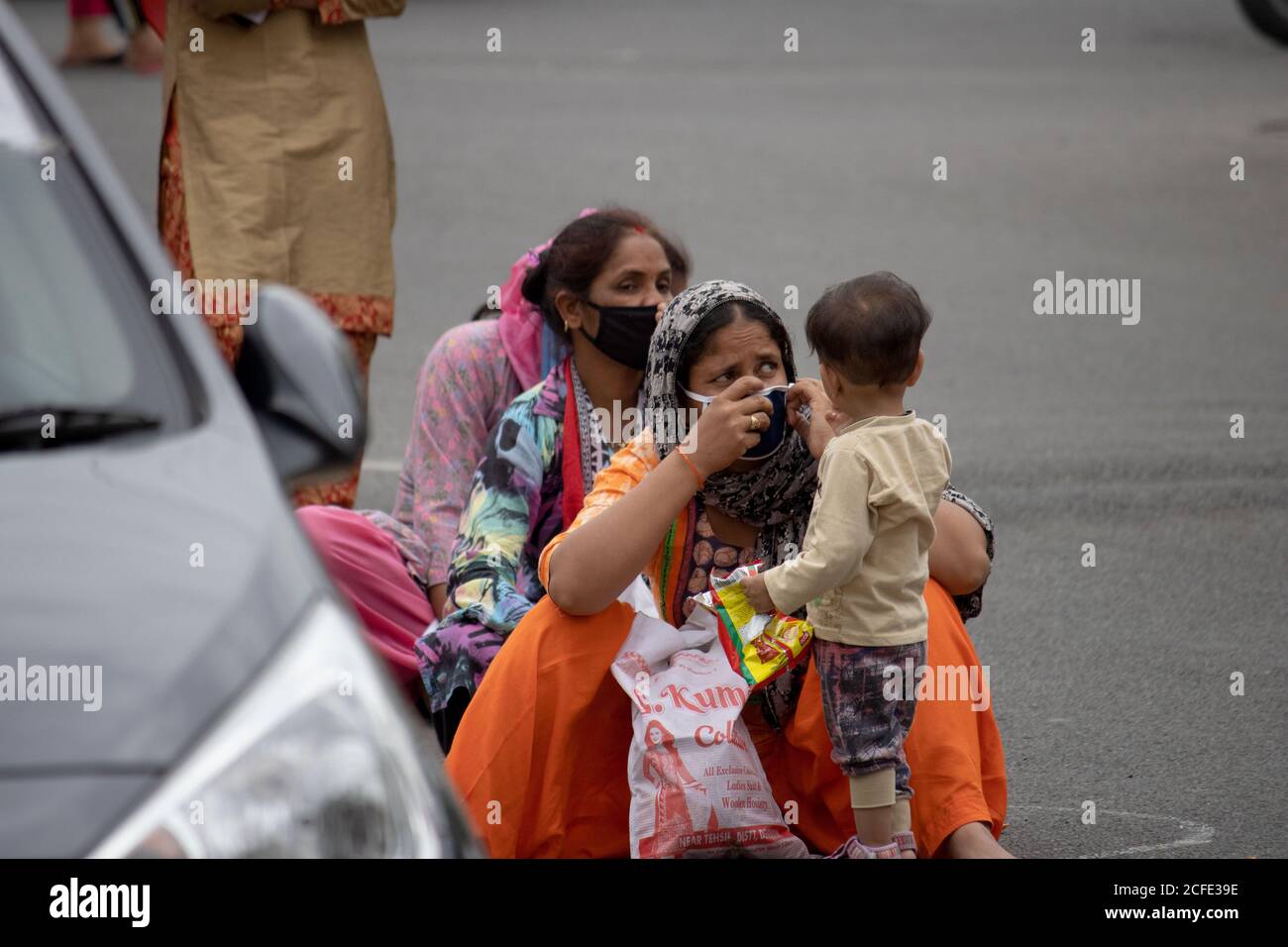 Dehradun, Uttarakhand/India- August 01 2020: Migrant people returning ...