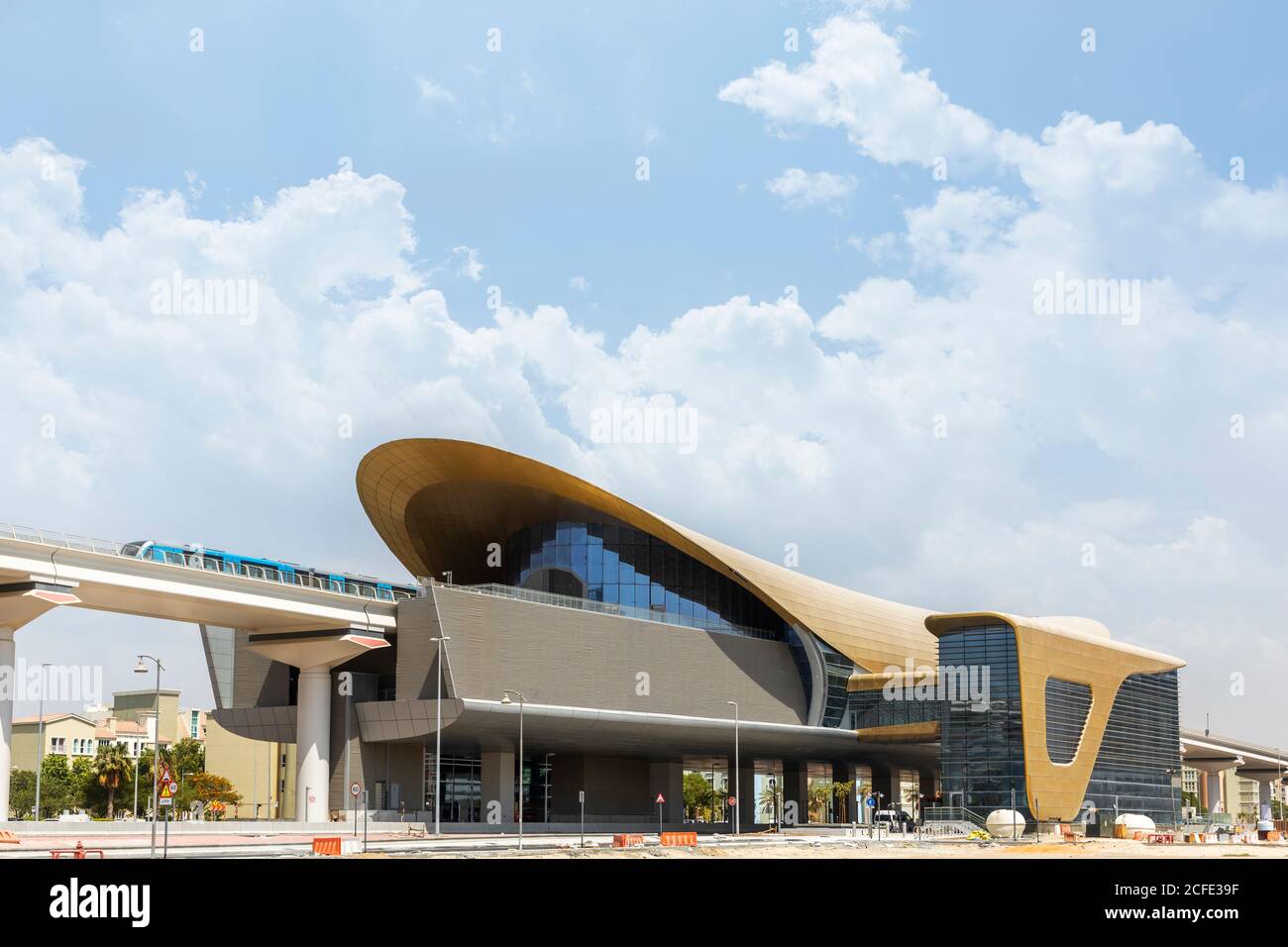 Dubai Metro station new design Stock Photo - Alamy