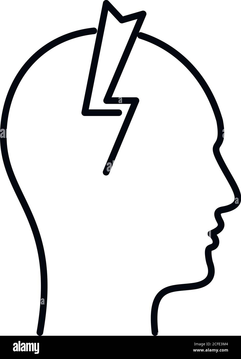 Stress person icon. Outline stress person vector icon for web design ...