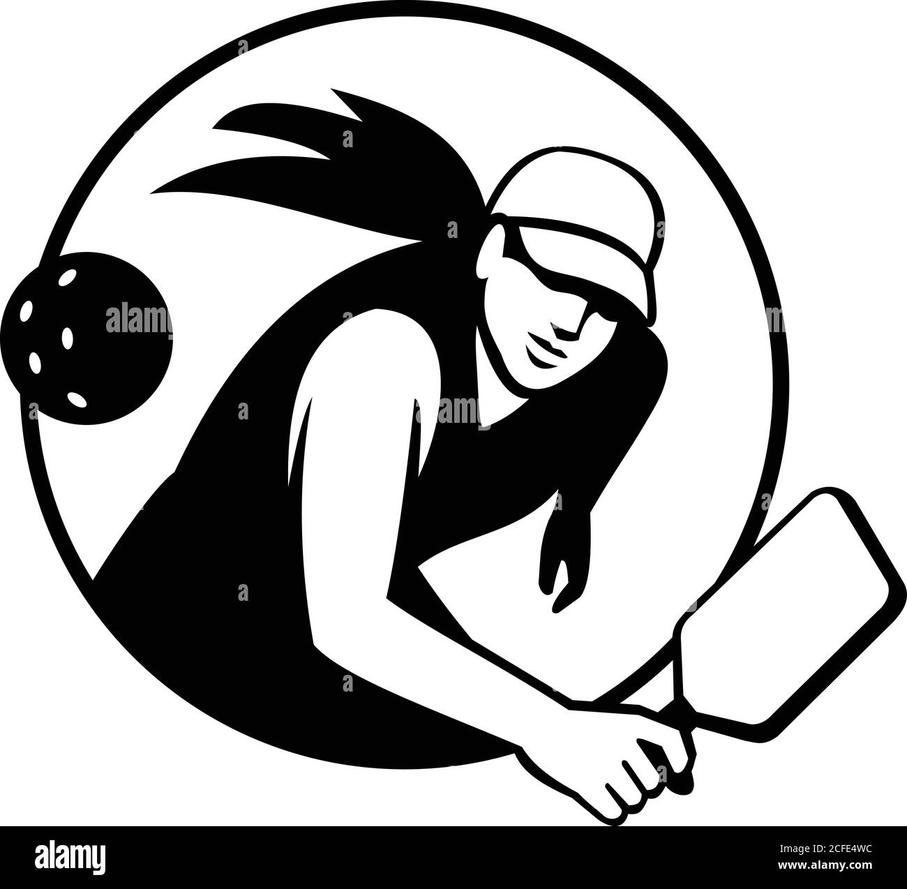 Female pickleball player set hi-res stock photography and images - Alamy
