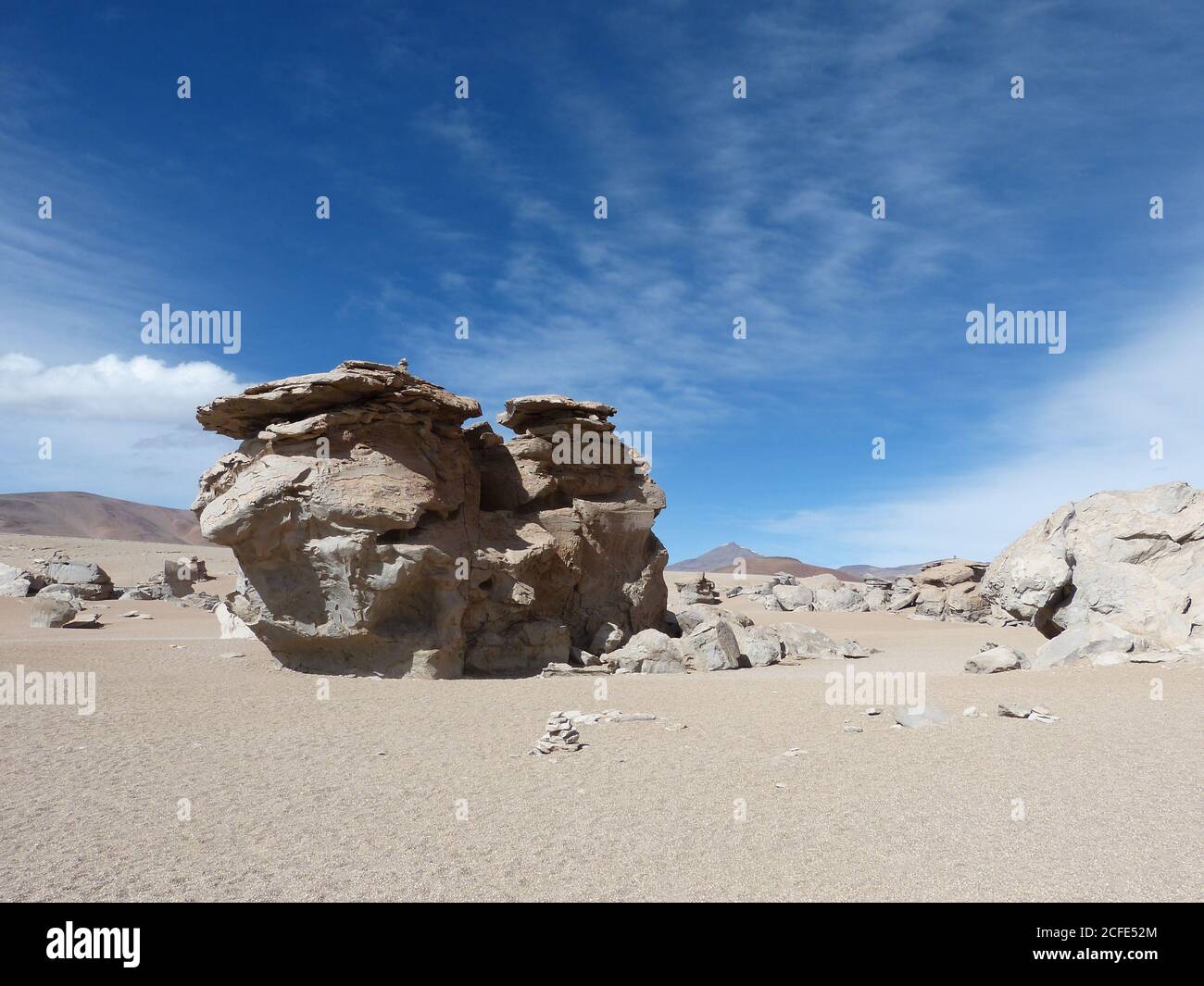 Stones Valle de Rocas in Siloli desert, Bolivia. Place with unusual and ...