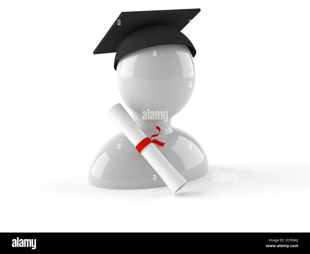 Student icon isolated on white background Stock Photo - Alamy