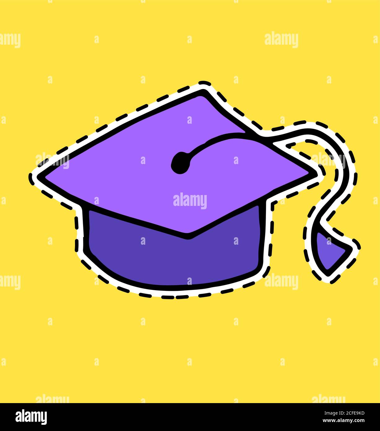 Student s cap Stock Vector Images - Alamy