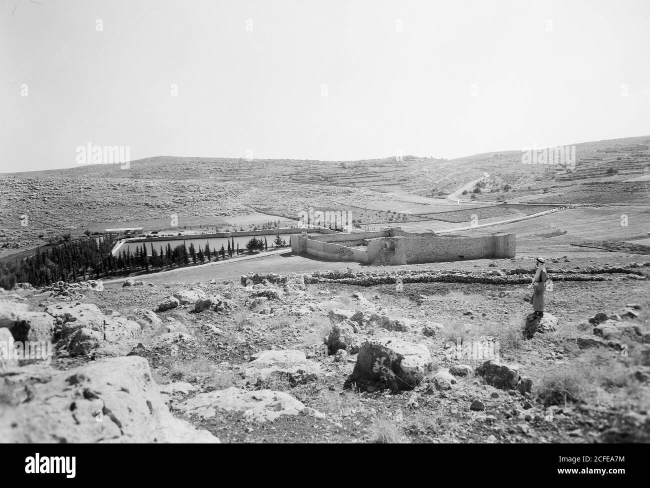 Original Caption: Solomon's pools & ancient aqueducts. The ancient ...