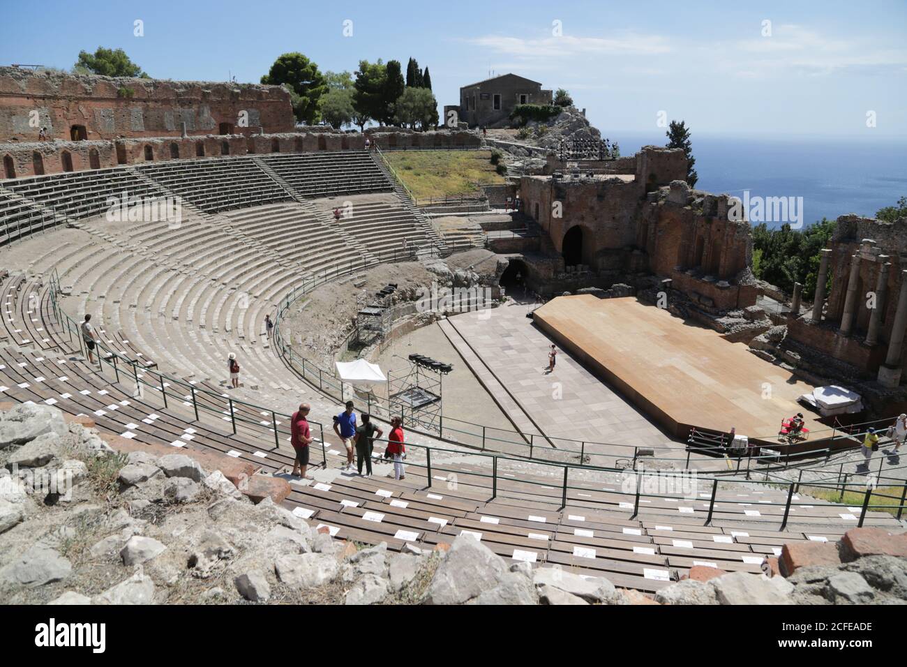 in italy sicily the beutiful city and antique landmarks Stock Photo - Alamy
