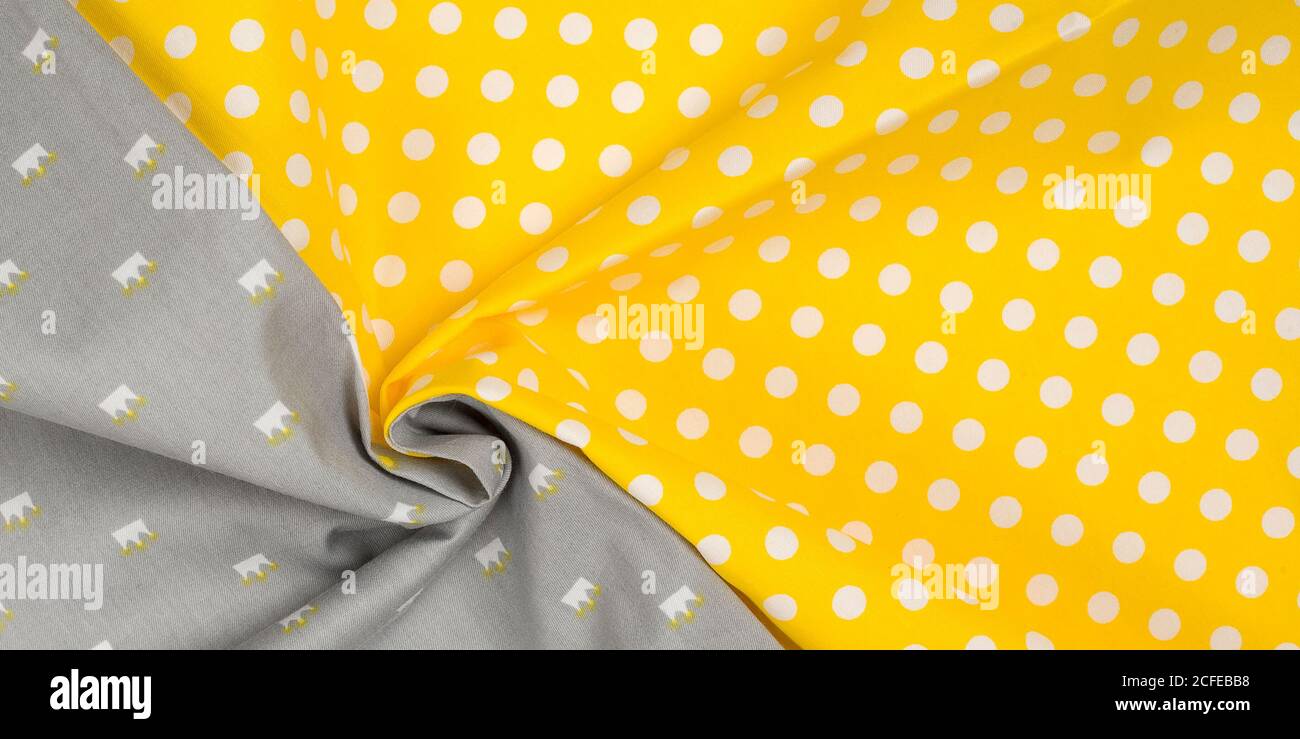 A group of twisted colored gauze fabric textile palette holiday ...